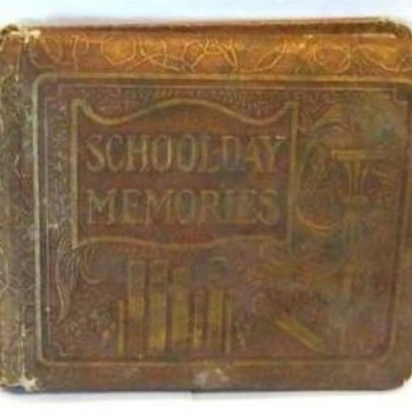 Accents | School Days Personal Memory Book 1933 With Entries And Black ...